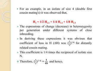 Non Random Mating to change Genetic Equilibrium through Inbreeding in ...