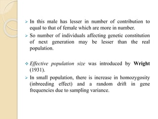 Non Random Mating to change Genetic Equilibrium through Inbreeding in ...