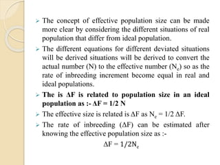 Non Random Mating to change Genetic Equilibrium through Inbreeding in ...