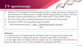 Techniques of DNA Extraction, Purification and Quantification | PPTX