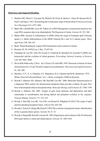 Wheat-Centre of origin, evolution and diploidization | PDF