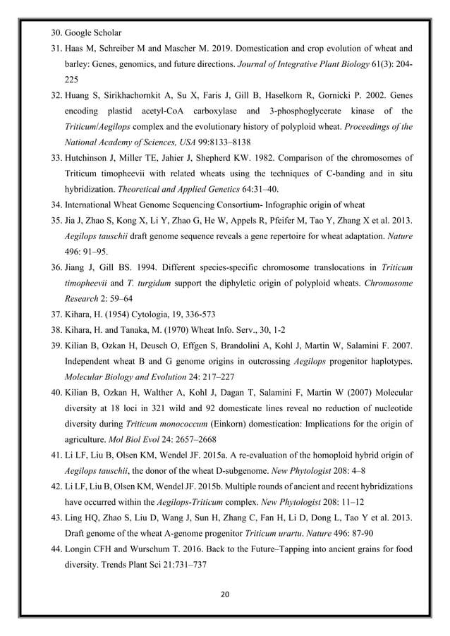 Wheat-Centre of origin, evolution and diploidization | PDF | Gardening ...