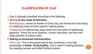 Gp 6 clay ppt final | PPTX | Chemistry | Science