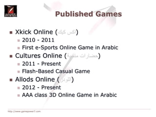 Game Power 7 Company Profile | PPTX