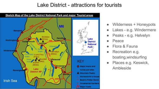 AQA gcse geography physical landscapes in the UK, Lake District tourism ...