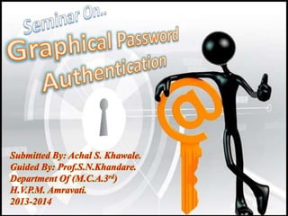 Graphical Password Authentication | PPTX