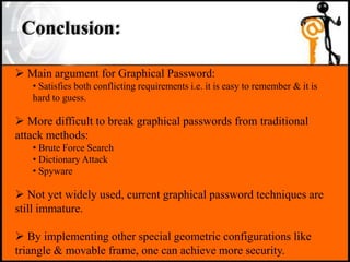 Graphical Password Authentication | PPTX