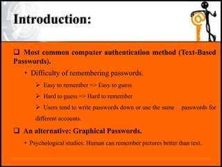 Graphical Password Authentication | PPTX