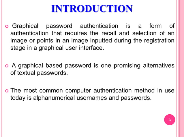 Graphical Password Authentication | PPT | Internet for Beginners | Internet