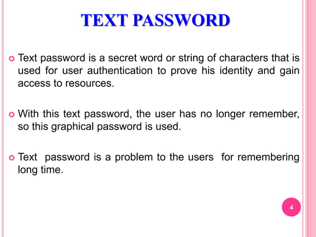 Graphical Password Authentication | PPT | Internet for Beginners | Internet
