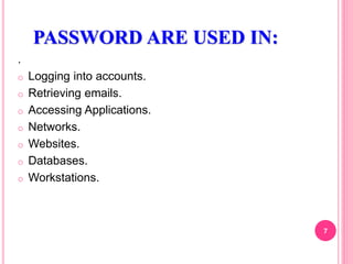 Graphical Password Authentication | PPT