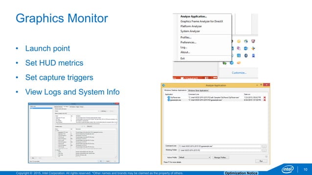 Intel® Graphics Performance Analyzers Pptx Operating Systems
