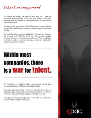 Gpac -who we are and how we help | PDF
