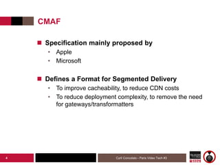 CMAF 101 by Cyril Concolato | PPT
