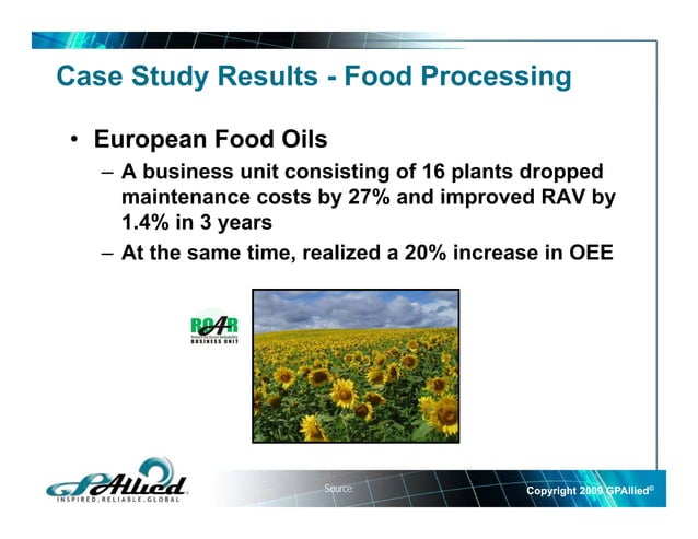 Maintenance and Reliability Case Studies and Bench-marking Data | PDF