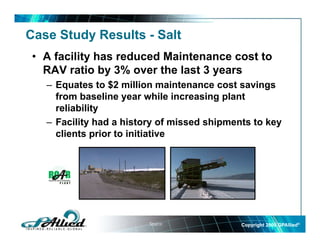 Maintenance and Reliability Case Studies and Bench-marking Data | PDF