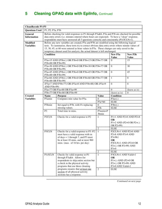 Gpaq analysis guide | PDF