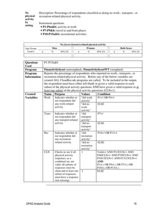 Gpaq analysis guide | PDF