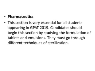 Gpat 2020 preparation tips | PPTX