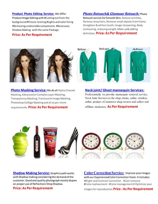 Photo editing proposal | DOCX