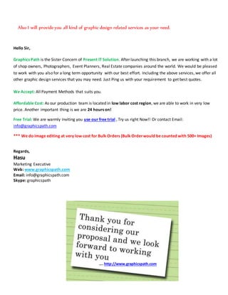 Photo editing proposal | DOCX