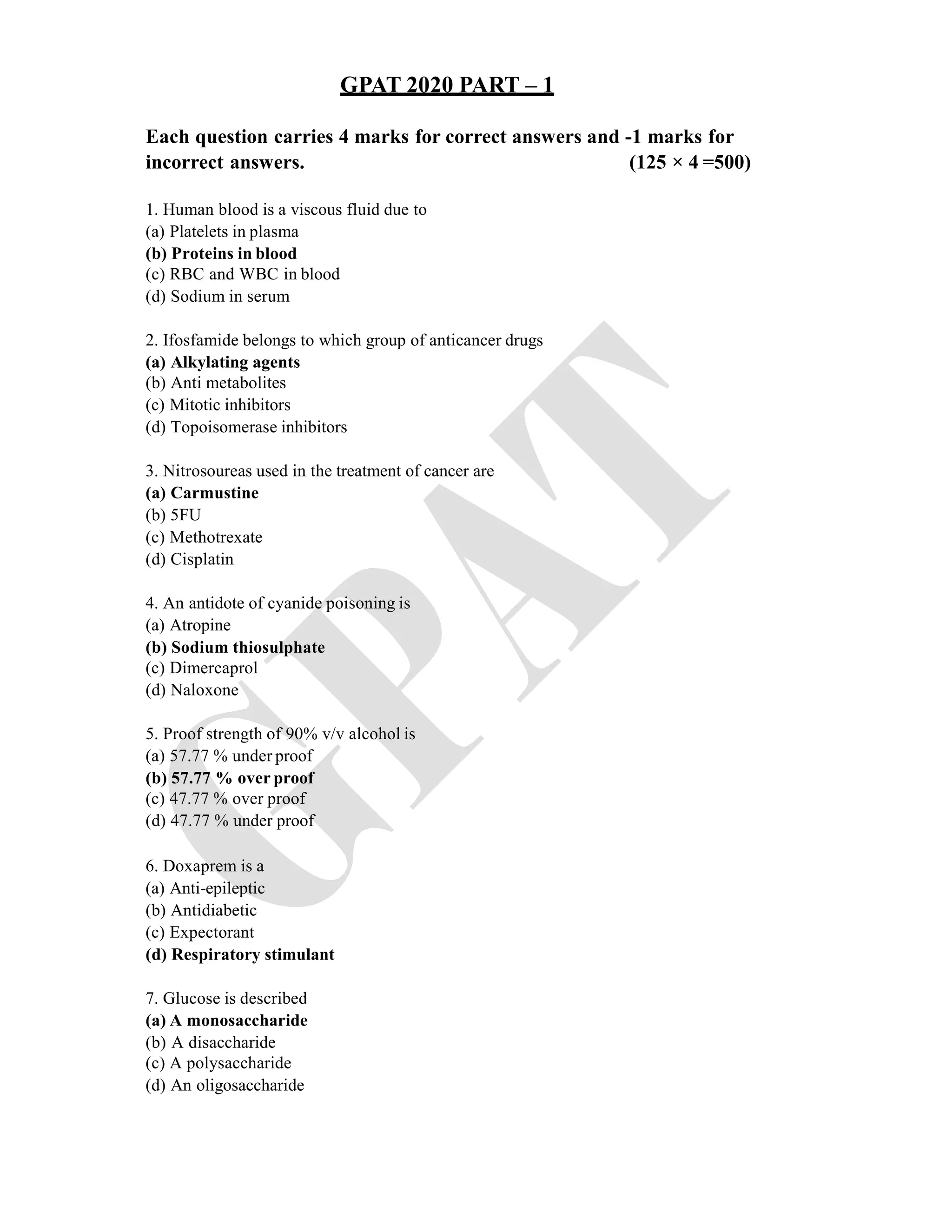Gpat important questions with answers | PPTX