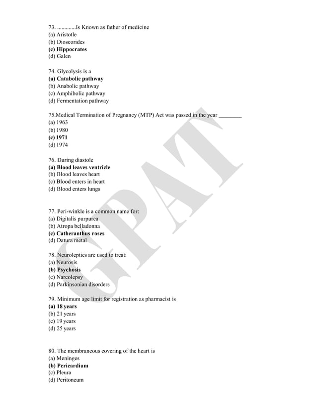 Gpat important questions with answers | PPTX | Chemistry | Science