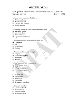 Gpat important questions with answers | PPTX