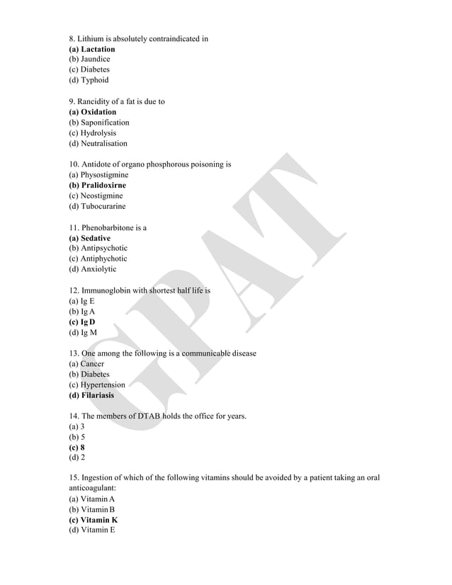 Gpat important questions with answers | PPTX | Chemistry | Science