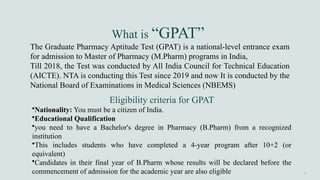 Information regardinng gpat : a national level exam | PPTX