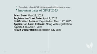 Information regardinng gpat : a national level exam | PPTX