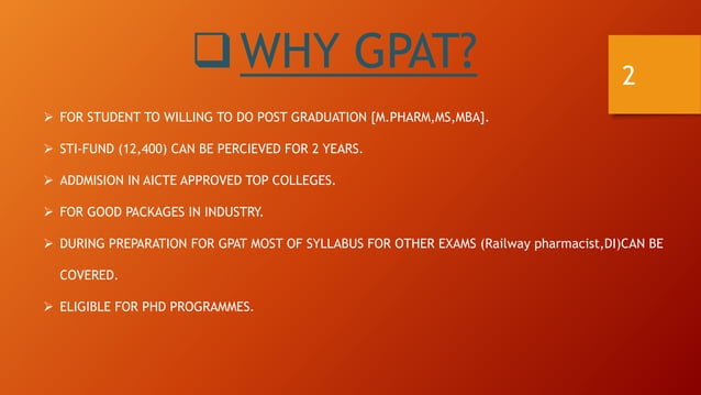 Gpat preparation tips | PPT | Free Download