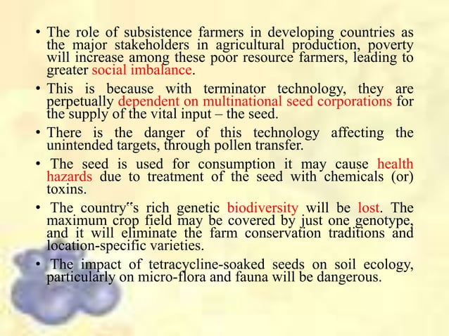 Terminator Seed Technology.pptx | Agriculture | Industries