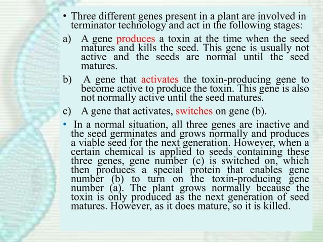 Terminator Seed Technology.pptx | Agriculture | Industries