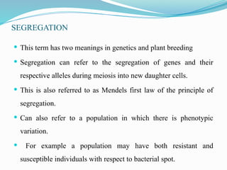 bulk method of breeding handling of segregation | PPT