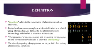 Karyotyping techniques, In-situ hybridization and various applications ...