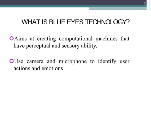 blue eye_technology | PPTX
