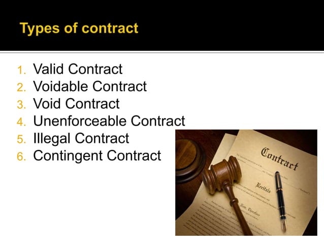 Types of contract | PPT