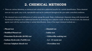 Varietal Identification | PPTX
