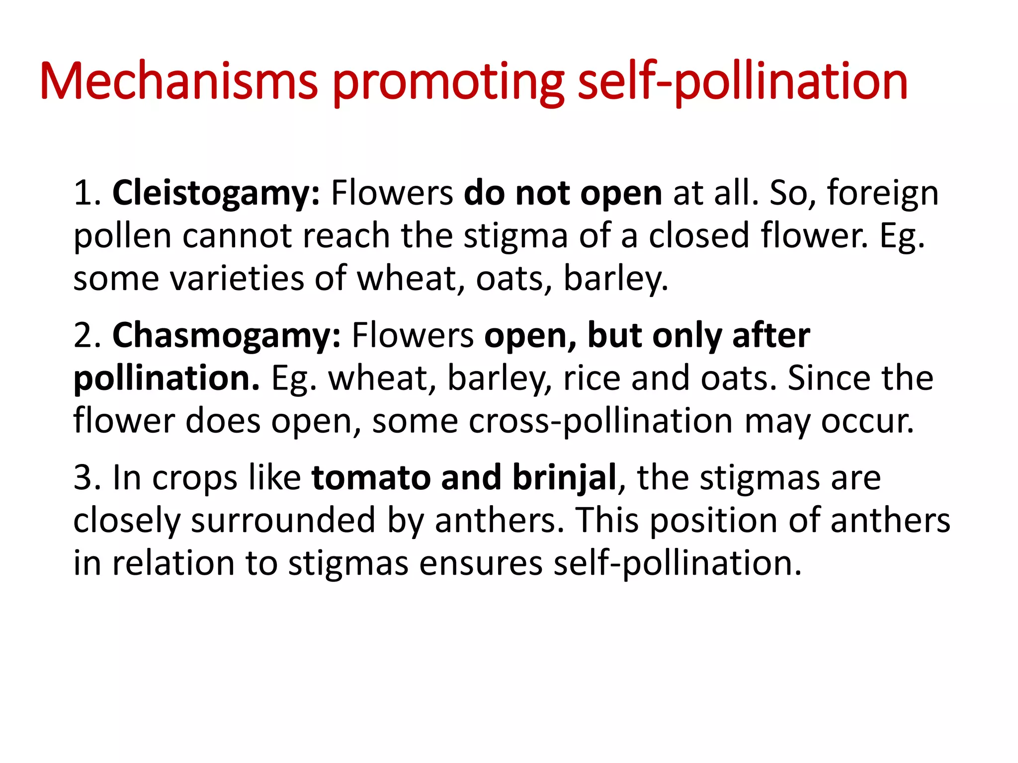 Modes of pollination | PPTX