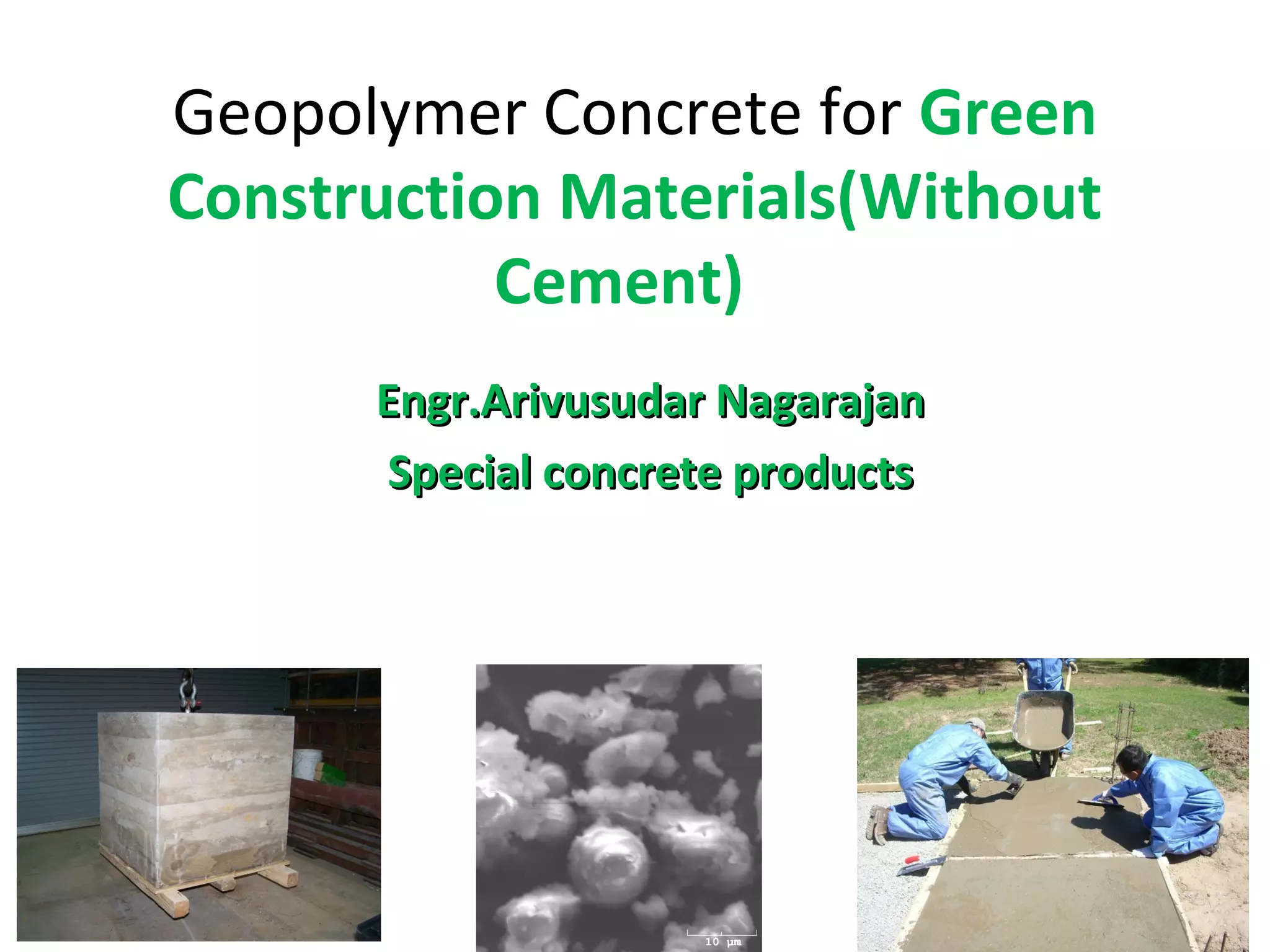 Geopolymer Concrete | PPT