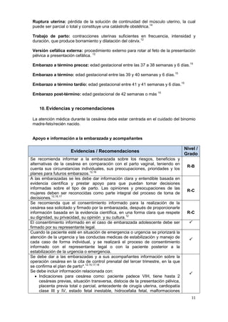 Gpc atencion del-parto_por_cesarea 2015. Guía de Práctica Clínica | PDF