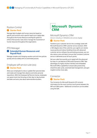 Microsoft Dynamics GP 2013 Capabilities Guide | PDF