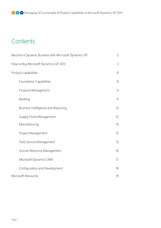 Microsoft Dynamics GP 2013 Capabilities Guide | PDF