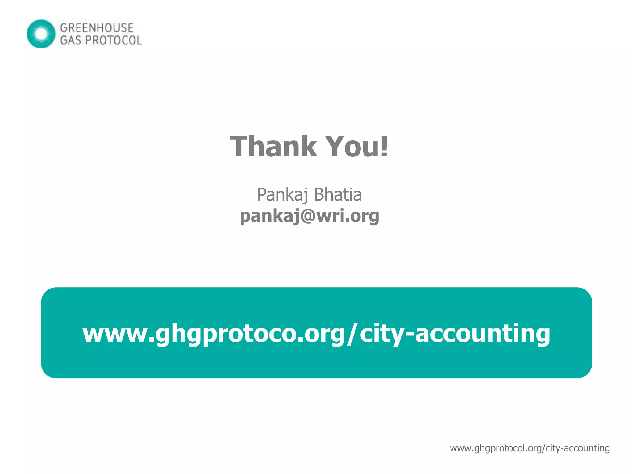 Global Protocol for Community-Scale Greenhouse Gas Emission Inventories ...