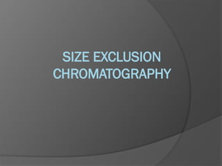 GPC PPT MSC analytical chemistry JNTUUCEH | PPTX