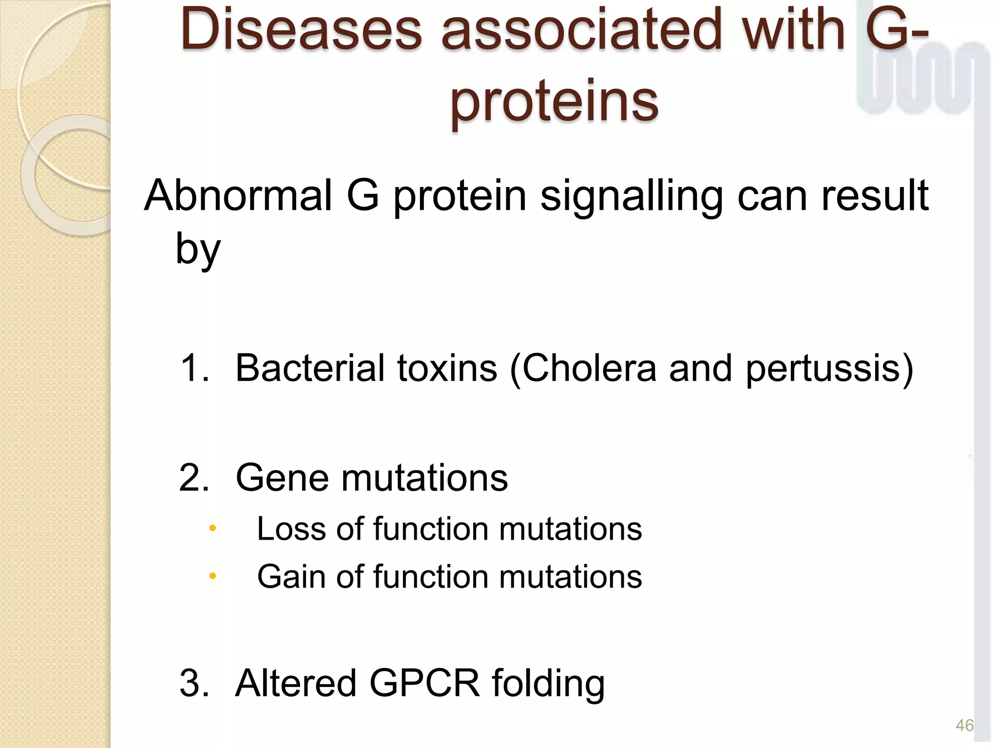 G- Protein Coupled Receptors | PPTX