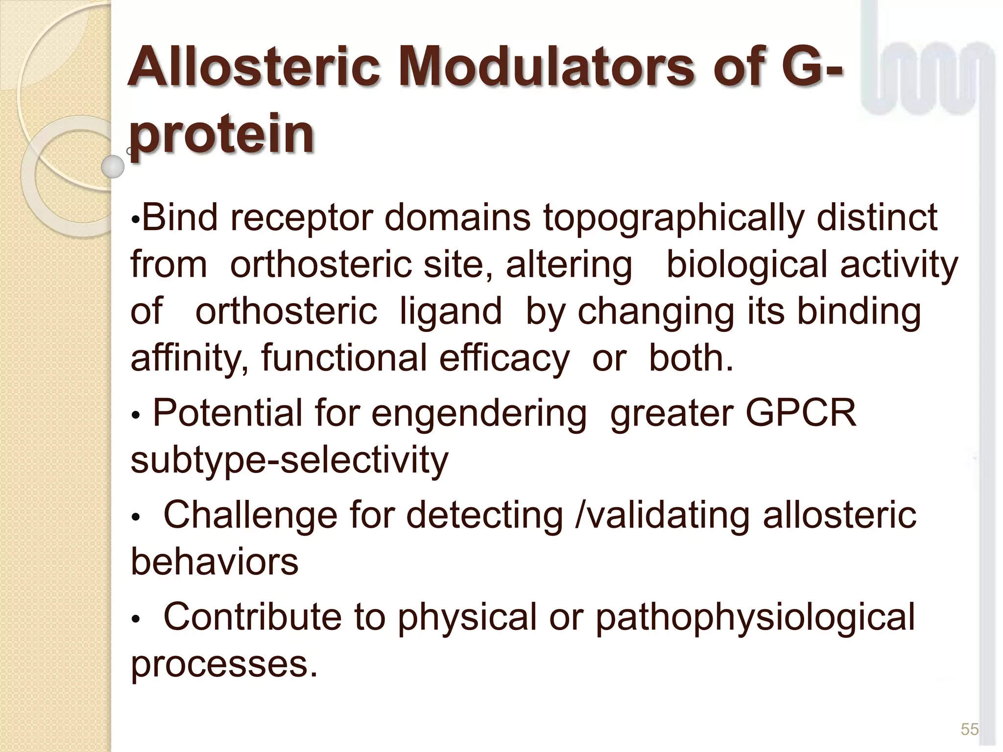 G- Protein Coupled Receptors | PPTX