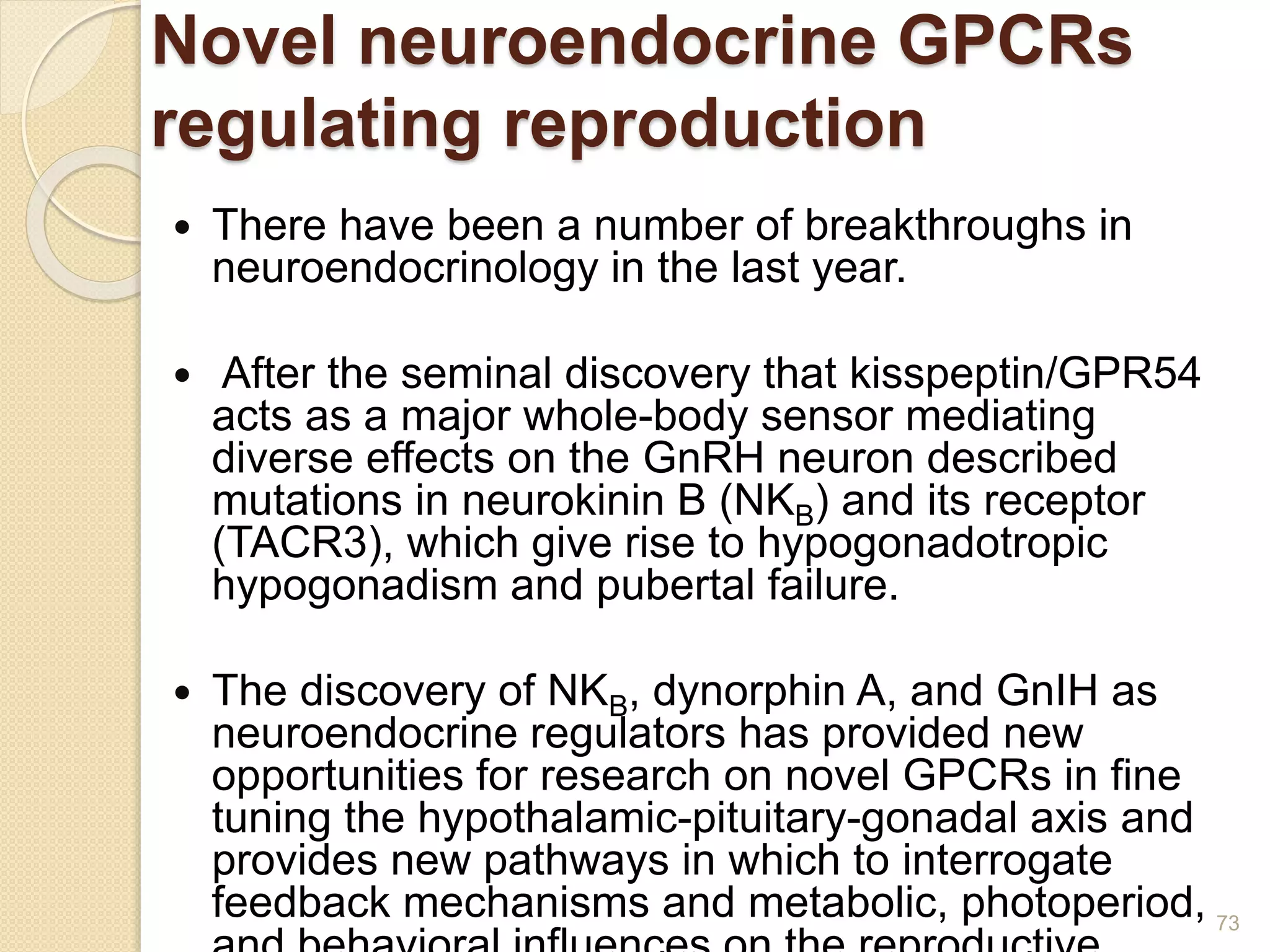 G- Protein Coupled Receptors | PPTX