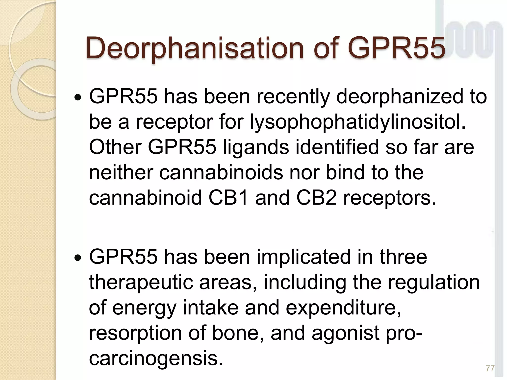 G- Protein Coupled Receptors | PPTX